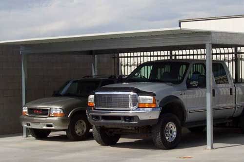 Steel Single Slope Carport